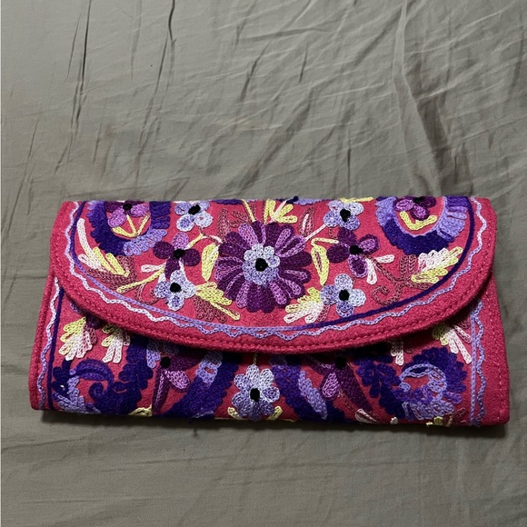 Bags | Wallet Hand Purse Embroidered Brand New Hand Made From Nepal ...